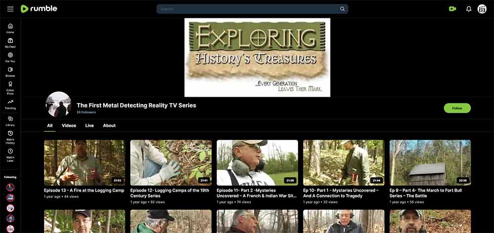 Uncovering Long Lost Treasure: Discover the World of Metal Detecting On These 25 Top Rumble ...